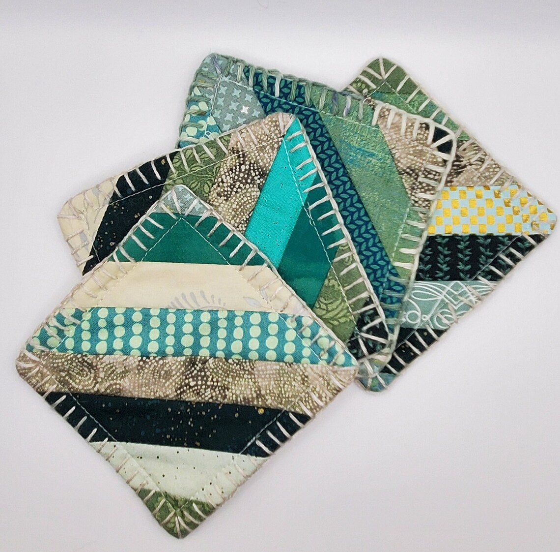 Quilted Coaster - Set of 4 - Etsy