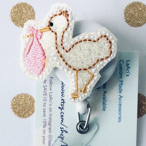 Stork Badge Reel-labor and Deliver Badge-labor & Delivery - Etsy
