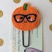 Pumpkin Paper Clip- Halloween Planner Clip - Planner Accessory- Fall ...
