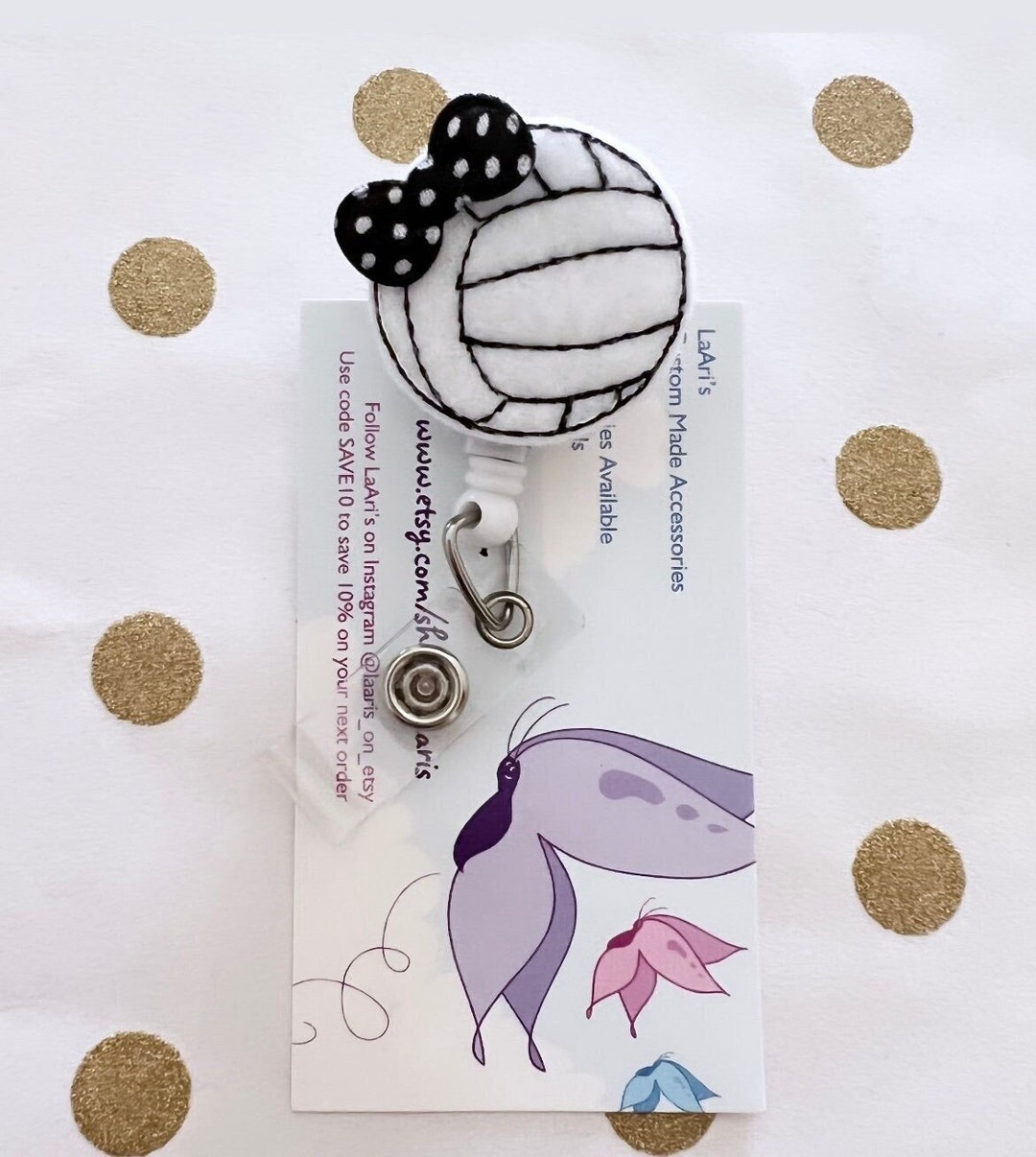 Volleyball Retractable Reel Badge-volleyball Badge sports Reel Badge ...