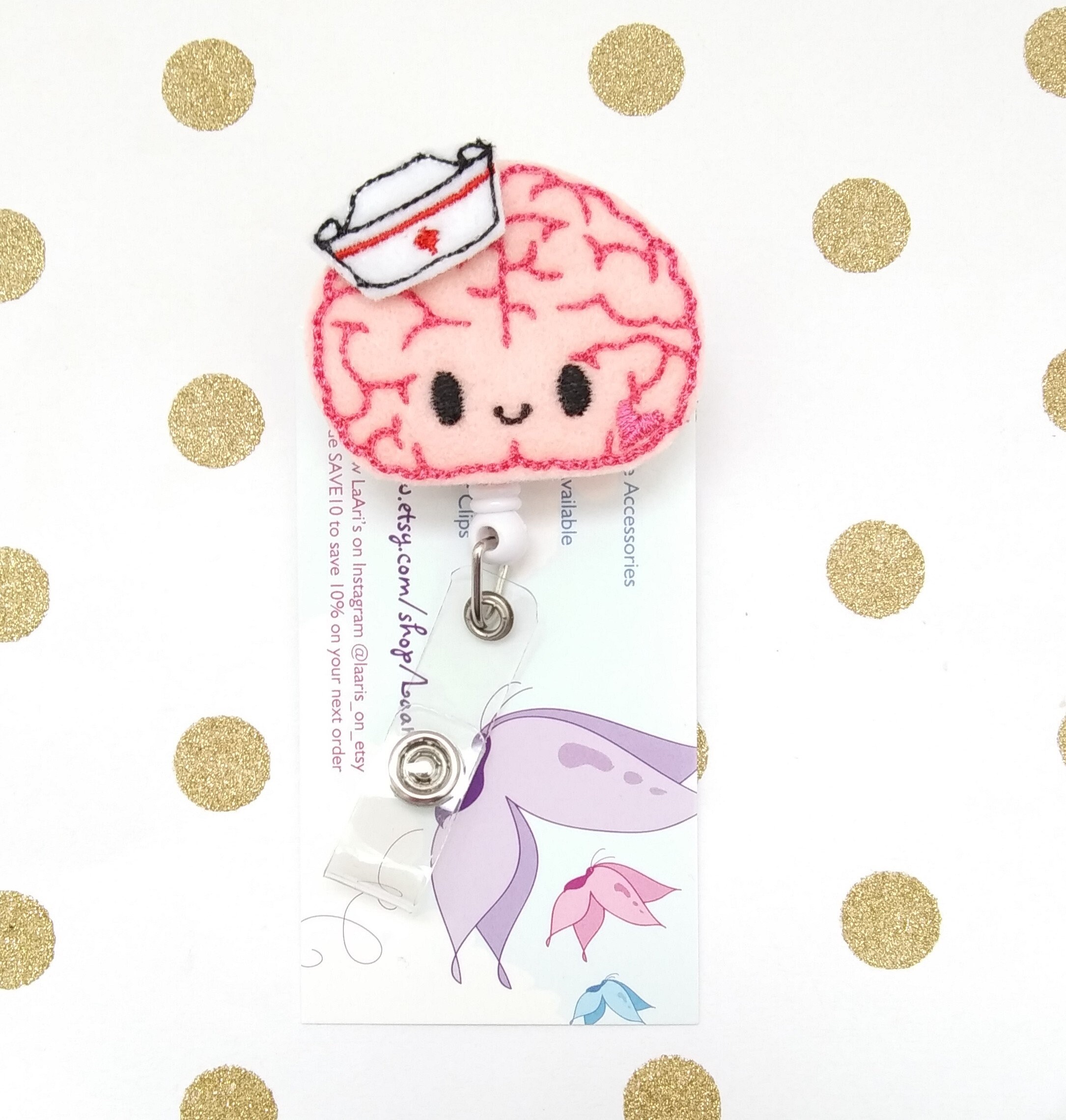 Brain Badge Reel Brain Badge-nurse Badge Reel-neuro Nurse - Etsy