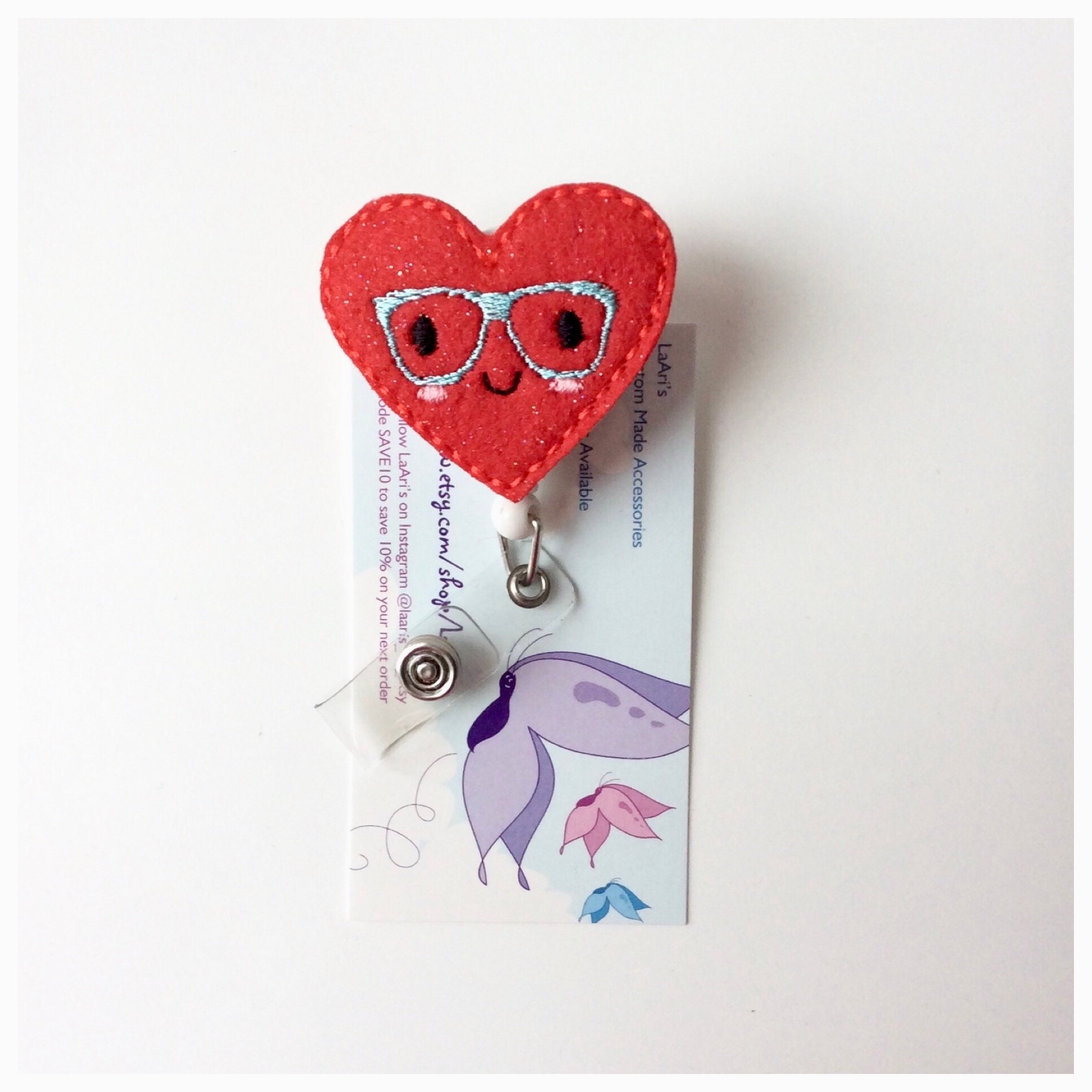 Valentines Badge Reel Valentines Day Badge Reel Heart Badge | Etsy