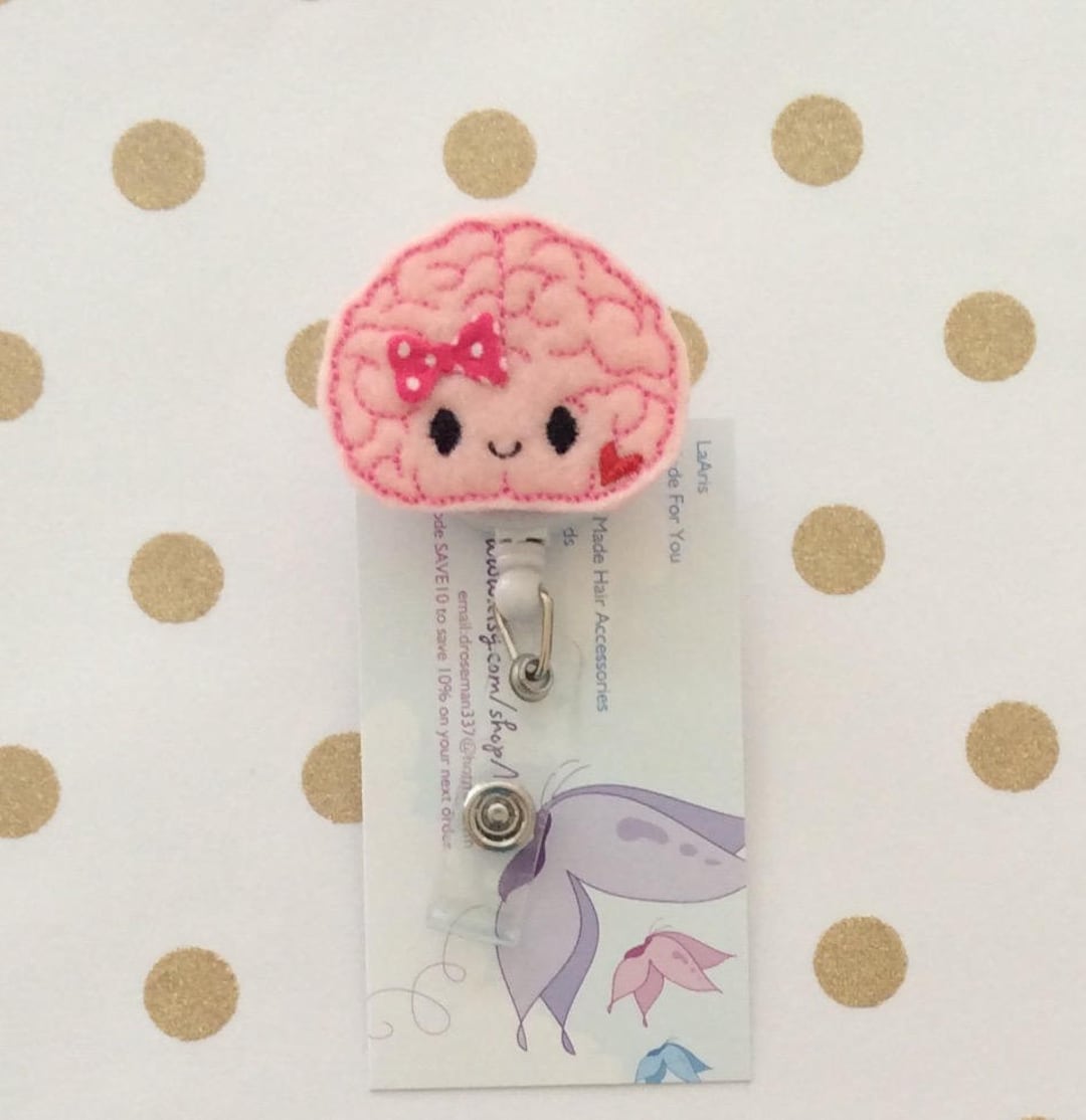 Brain Badge Reel- Brain Badge-nurse Badge Reel-neuro Nurse Badge ...