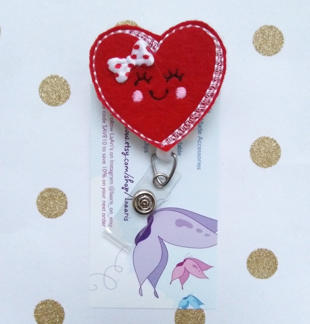 Valentines Badge Reel- Valentines Day Badge Reel- Heart Badge Reel ...