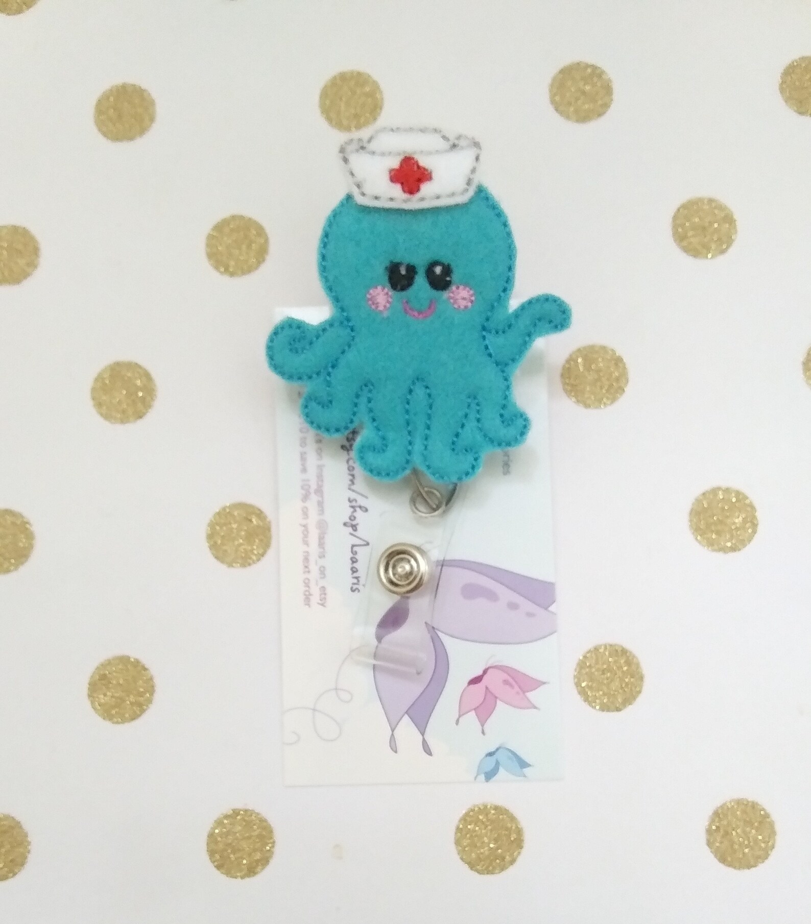 Octopus Reel Badge-octopus Badge-octopus Reel -animal Badge -pediatric ...