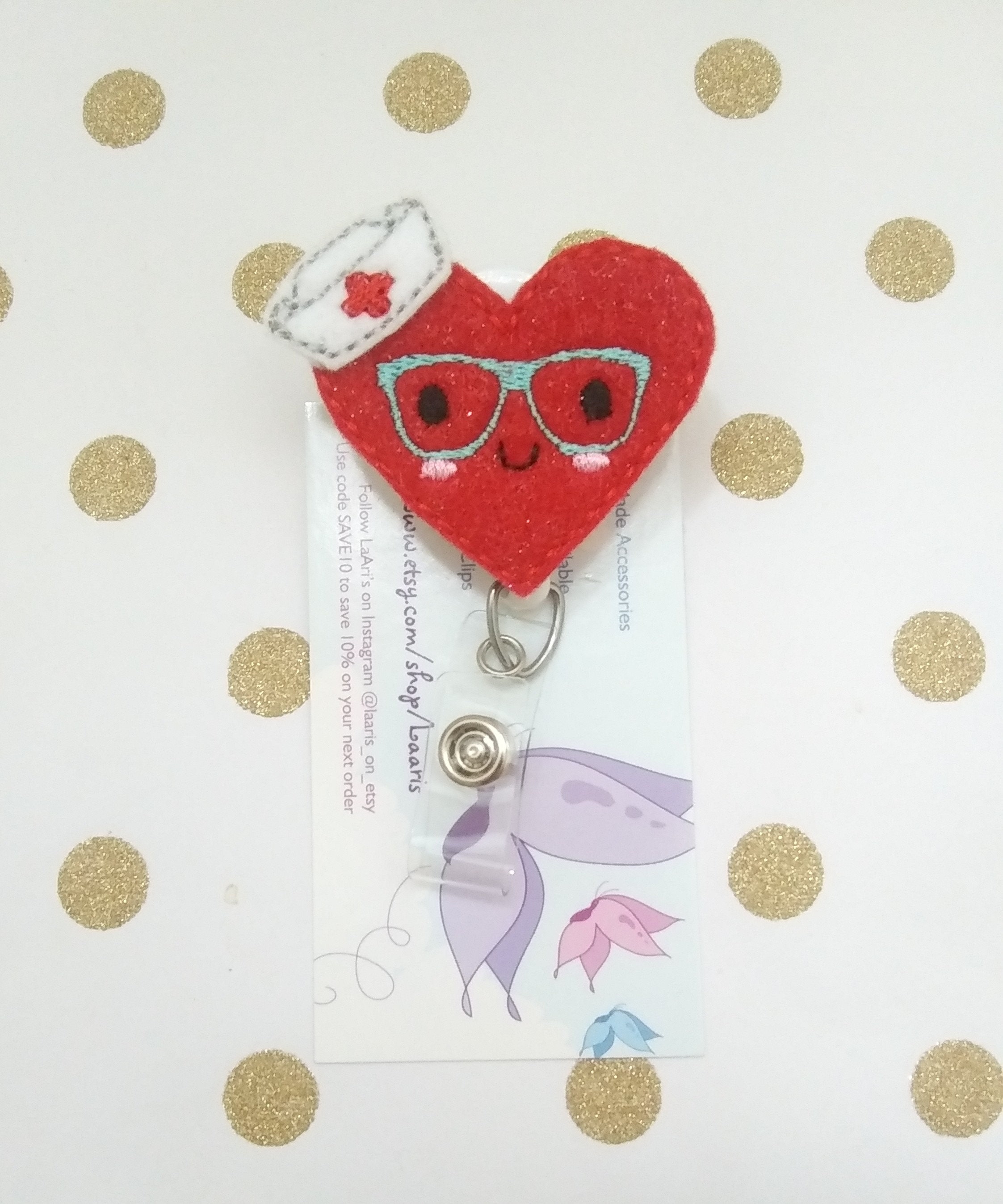 Valentines Badge Reel Valentines Day Badge Reel Heart Badge | Etsy