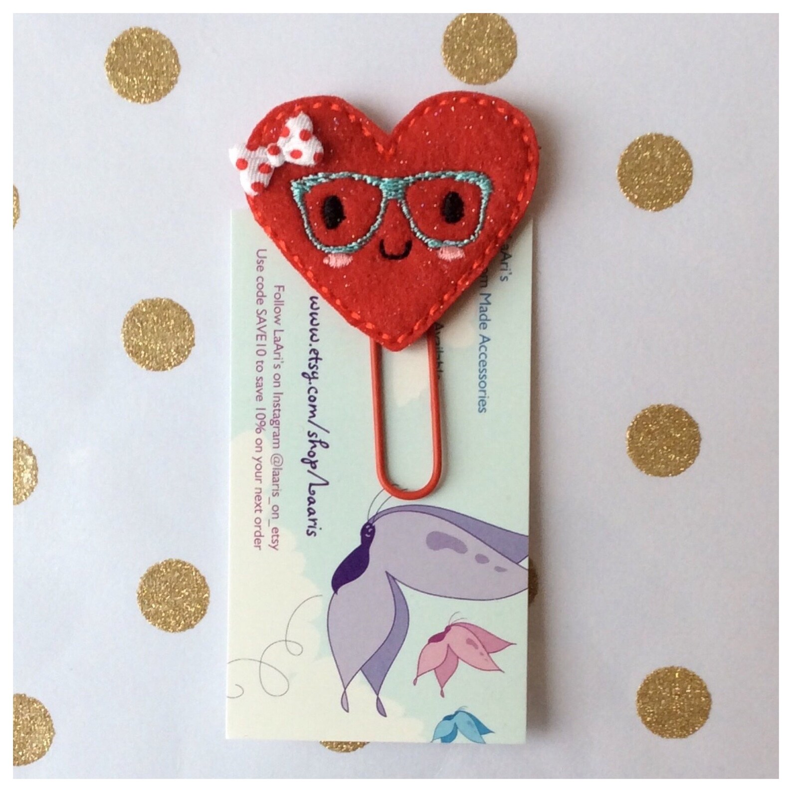 Valentine’s Day Paper Clip-valentines Day Planner Clip-heart Paper Clip ...