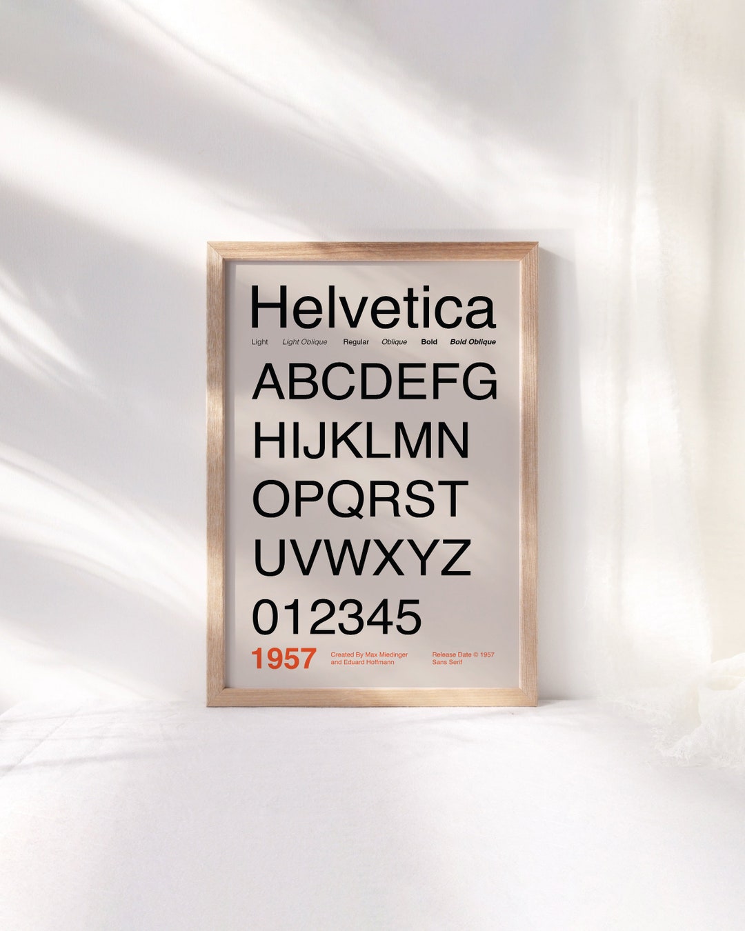 Helvetica Font Typography Print ~ Printable Wall Art ~ Typography Decor ...