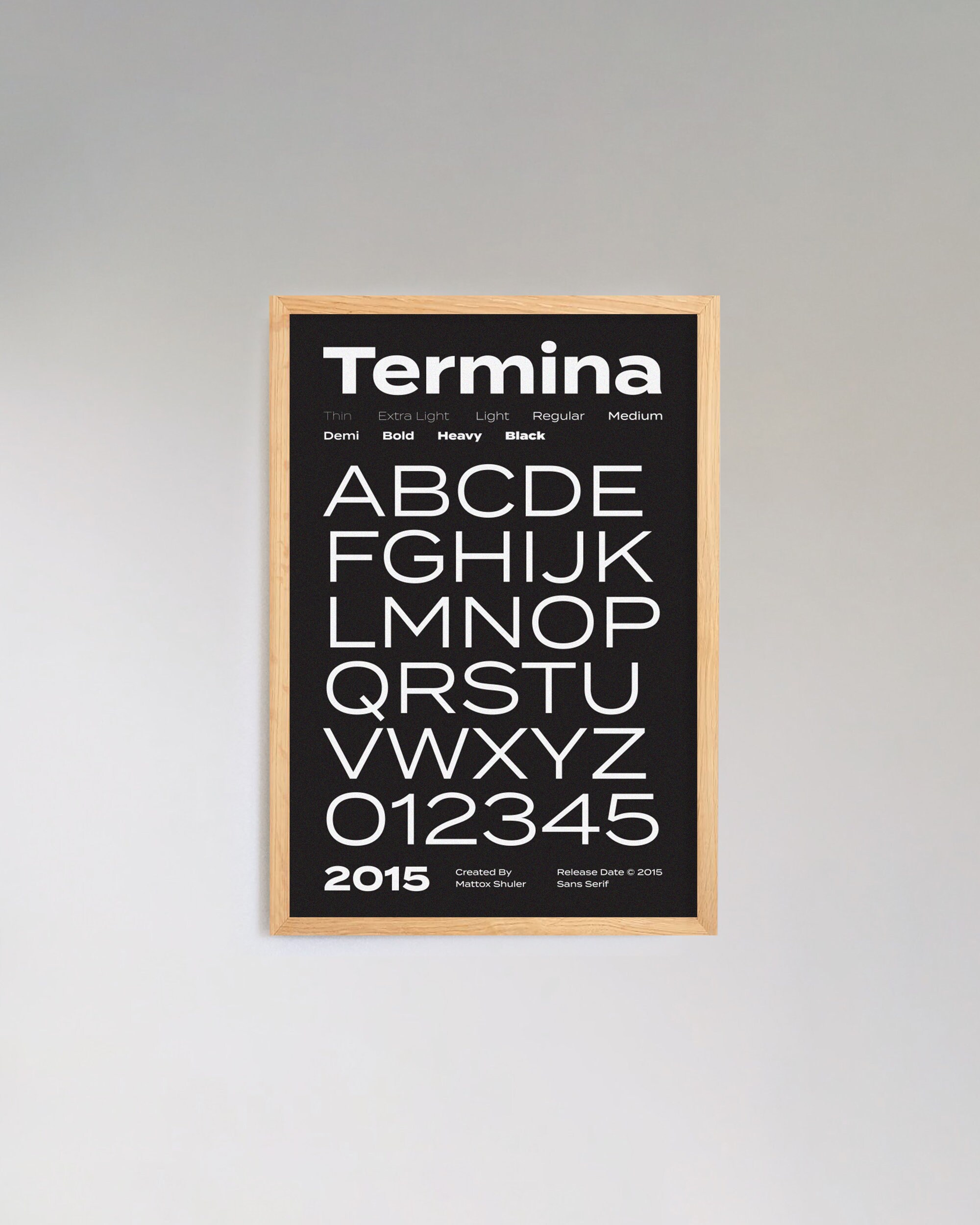 Termina Font Typography Print ~ Printable Wall Art ~ Typography Decor ...