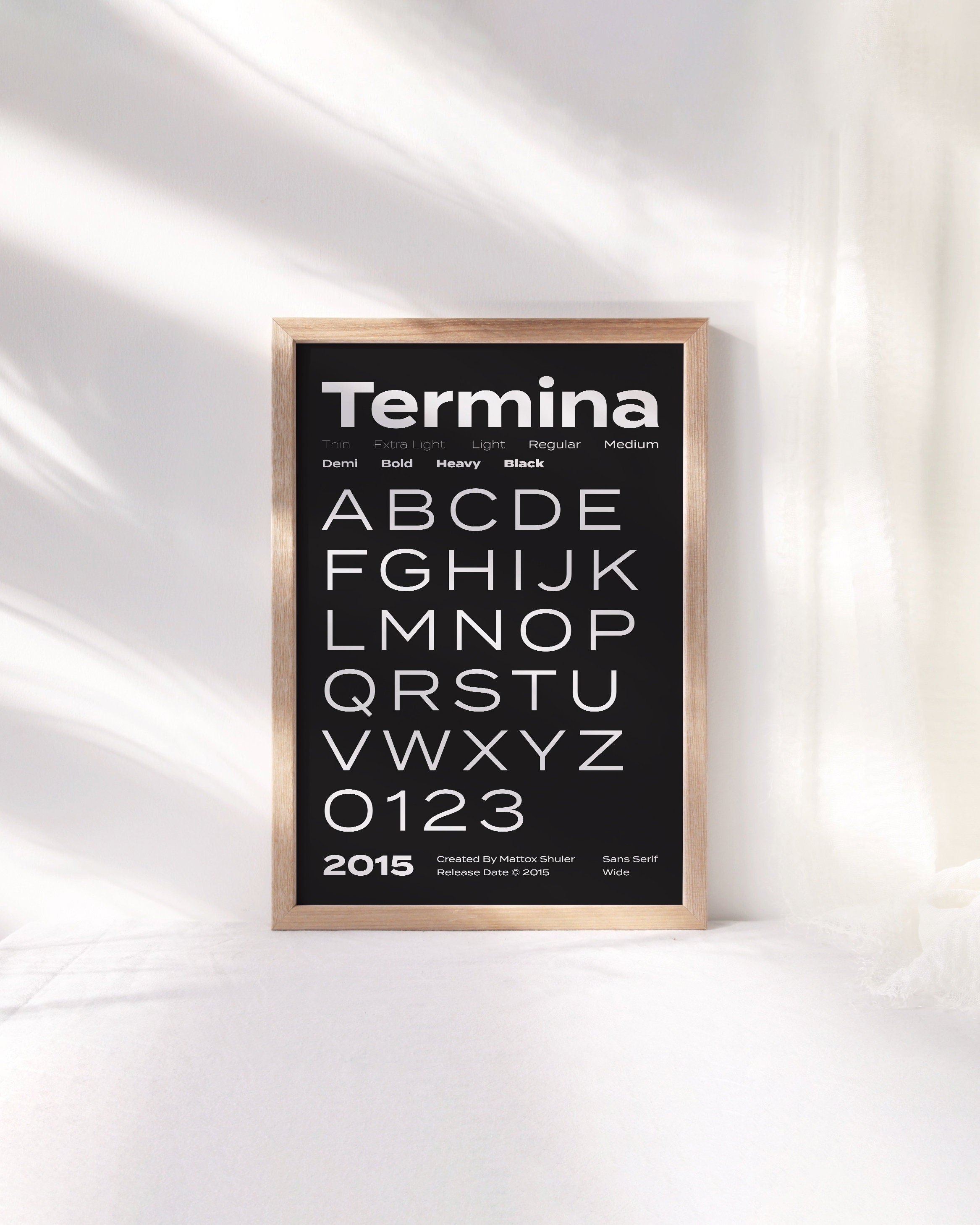 Termina Font Typography Print ~ Printable Wall Art ~ Typography Decor ...