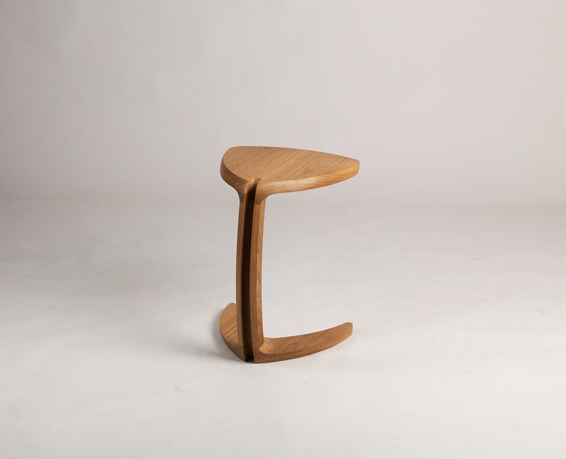 Fleure Side Table, Sculptural Delight, Carved and Shaped by Hand - Etsy