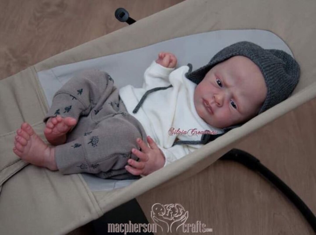 Reborn Baby JAYDEN Awake by Natalie Scholl, Boy or Girl Doll, 19 Inches ...