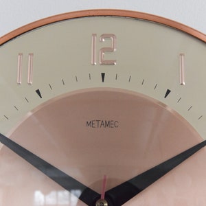 Vintage Bronze 1960s Metamec Electric Wall Clock - Etsy