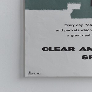 Vintage 1960s GPO Post Office Poster - Etsy