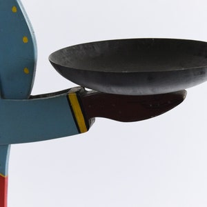 Vintage Folk Art Wooden Bell Boy Display Stand - Etsy