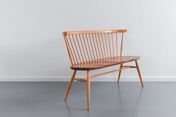 Vintage Ercol Love Seat Model 450 by Lucian Ercolani Etsy