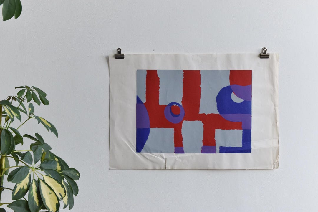 Vintage Original 1970s Screen Print Poster by Eleanor Hunt - Etsy
