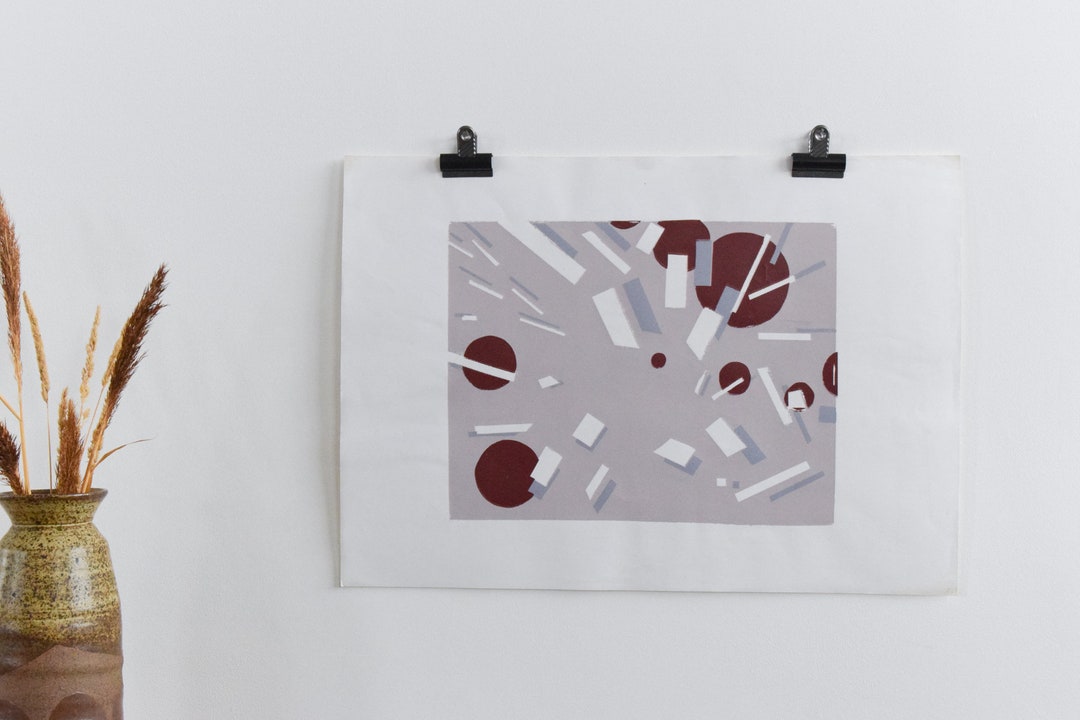Vintage Original 1970s Screen Print Poster by Eleanor Hunt - Etsy