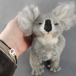 Koala Miniature Needle Felted Koala Replica Custom Made Koala Sculpture ...