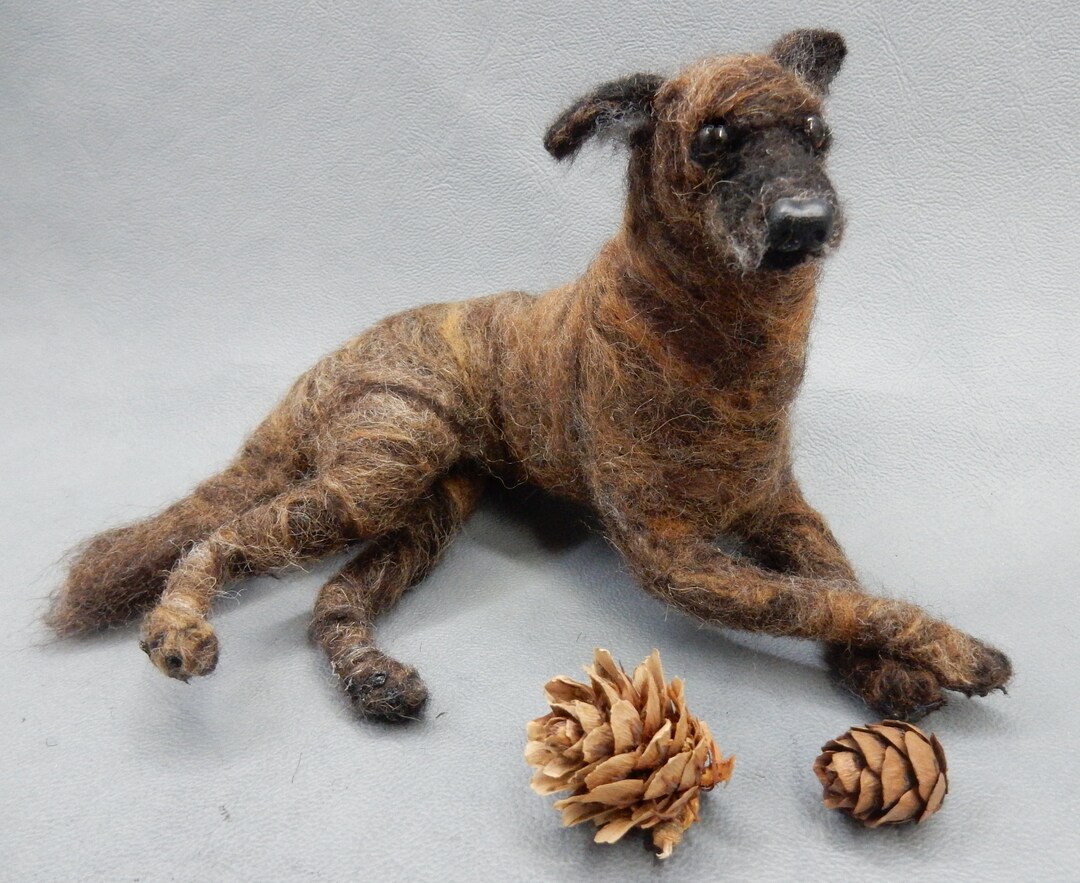 Custom Needle Felted Dog Effigy: Flexible Miniature, Pet Replica - Etsy