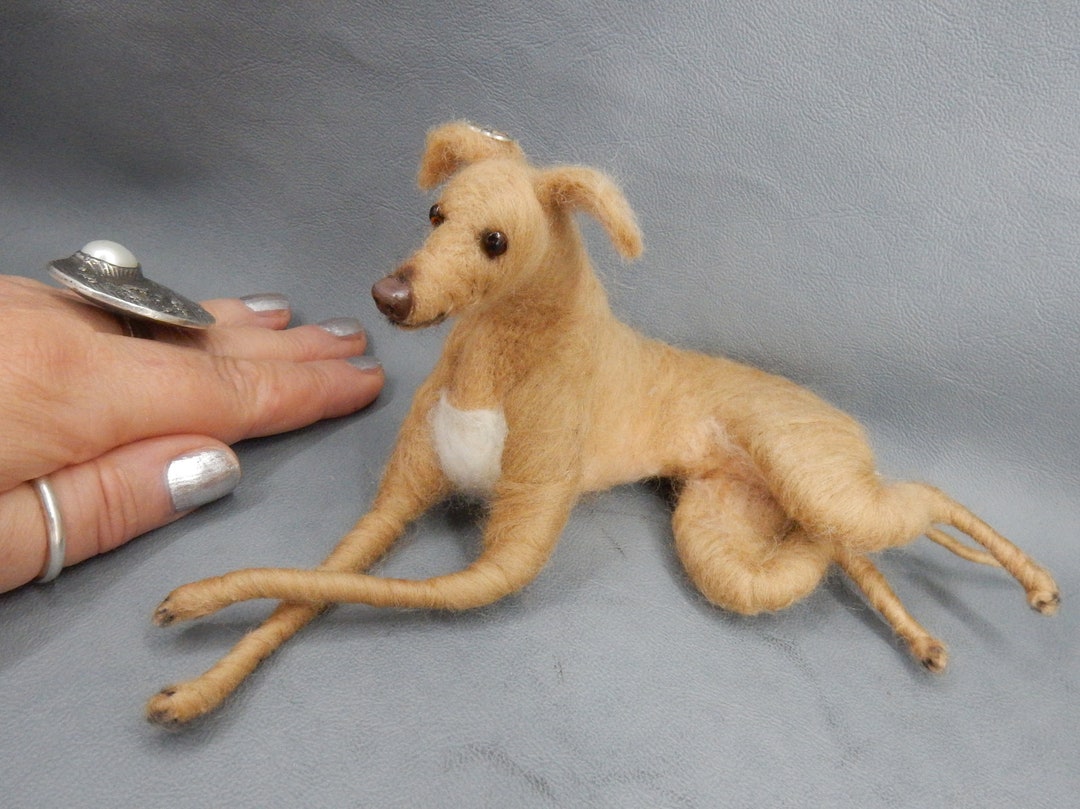 Needle Felted Italian Greyhound, Flexible Miniature: Custom Dog Replica ...