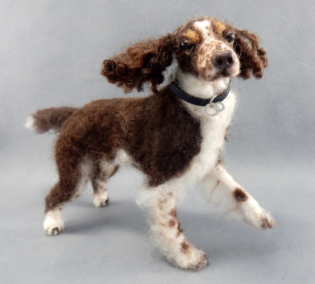 Custom Felted Dog Replica From Photos: English Springer Spaniel ...