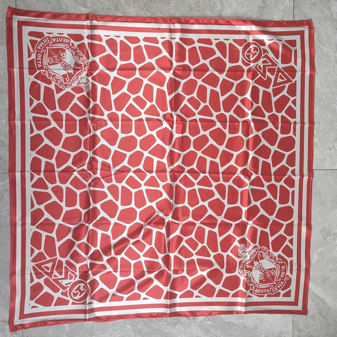 Delta Sigma Theta Square Scarf - Red Rafi - Etsy