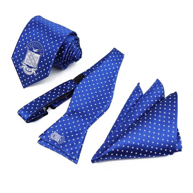 Phi Beta Sigma Blue Silk Tie Set - Etsy