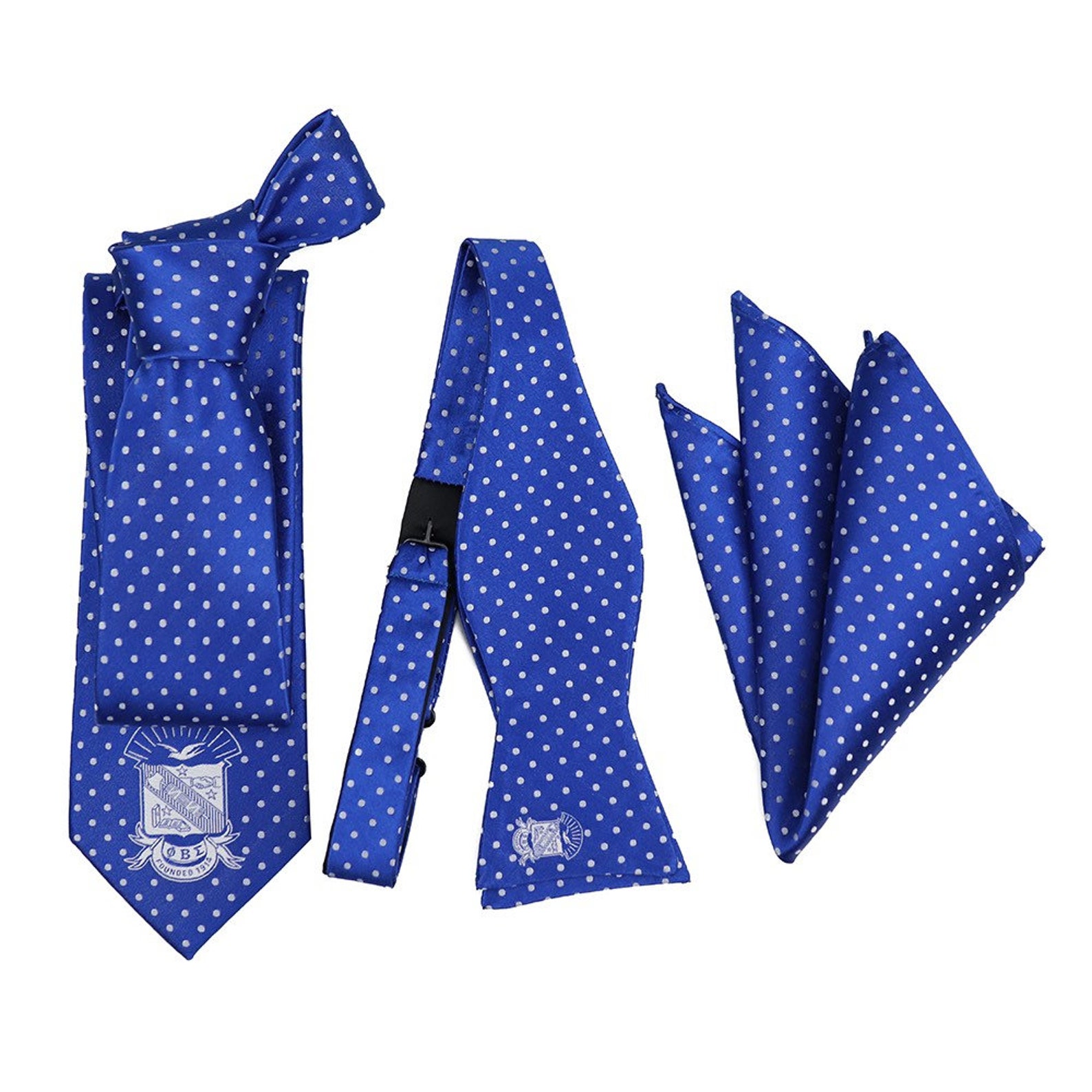 Phi Beta Sigma Blue Silk Tie Set - Etsy