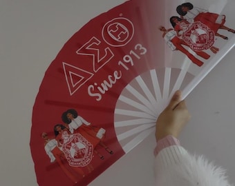 Delta Sigma Theta DST Folding Hand Fan - Etsy