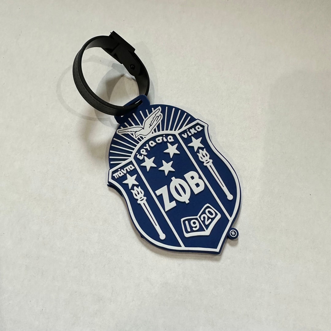 Zeta Phi Beta Luggage Tag- Shield - Etsy