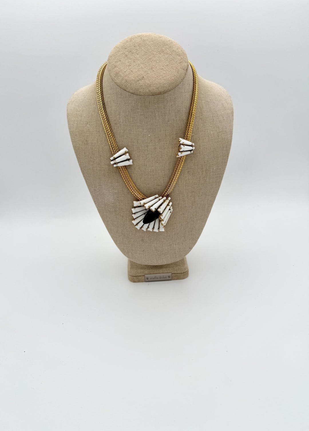 Vintage Schreiner Keystone Necklace & Clip on Earrings Set - Etsy