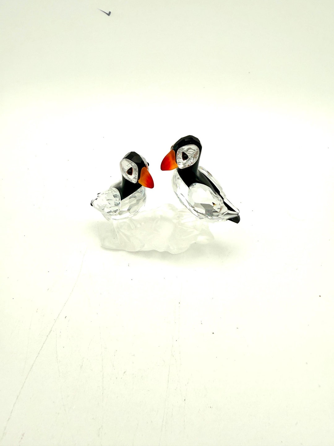 Swarovski Crystal "puffins" Figurine - Etsy