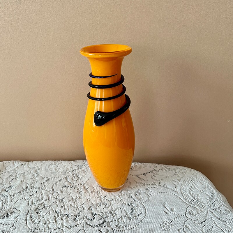 Orange Vases - Etsy