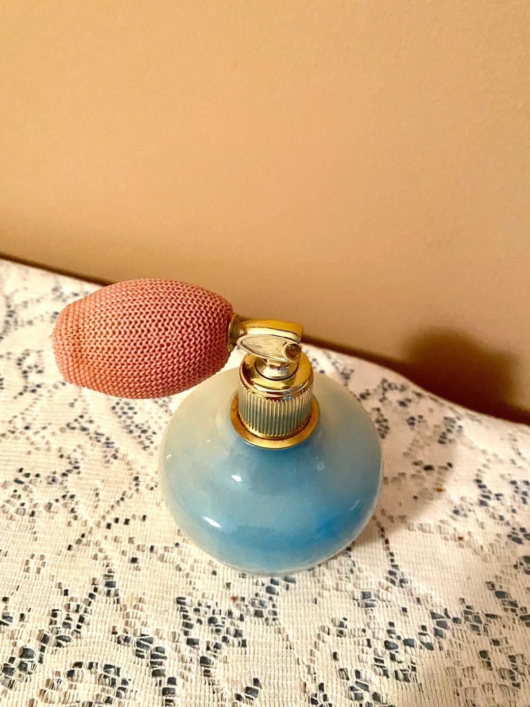 Vintage Alabaster Perfume Bottle - Etsy