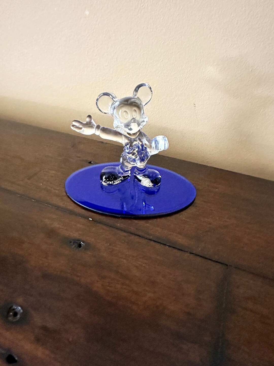Disney Mickey Mouse Crystal Figurine - Etsy