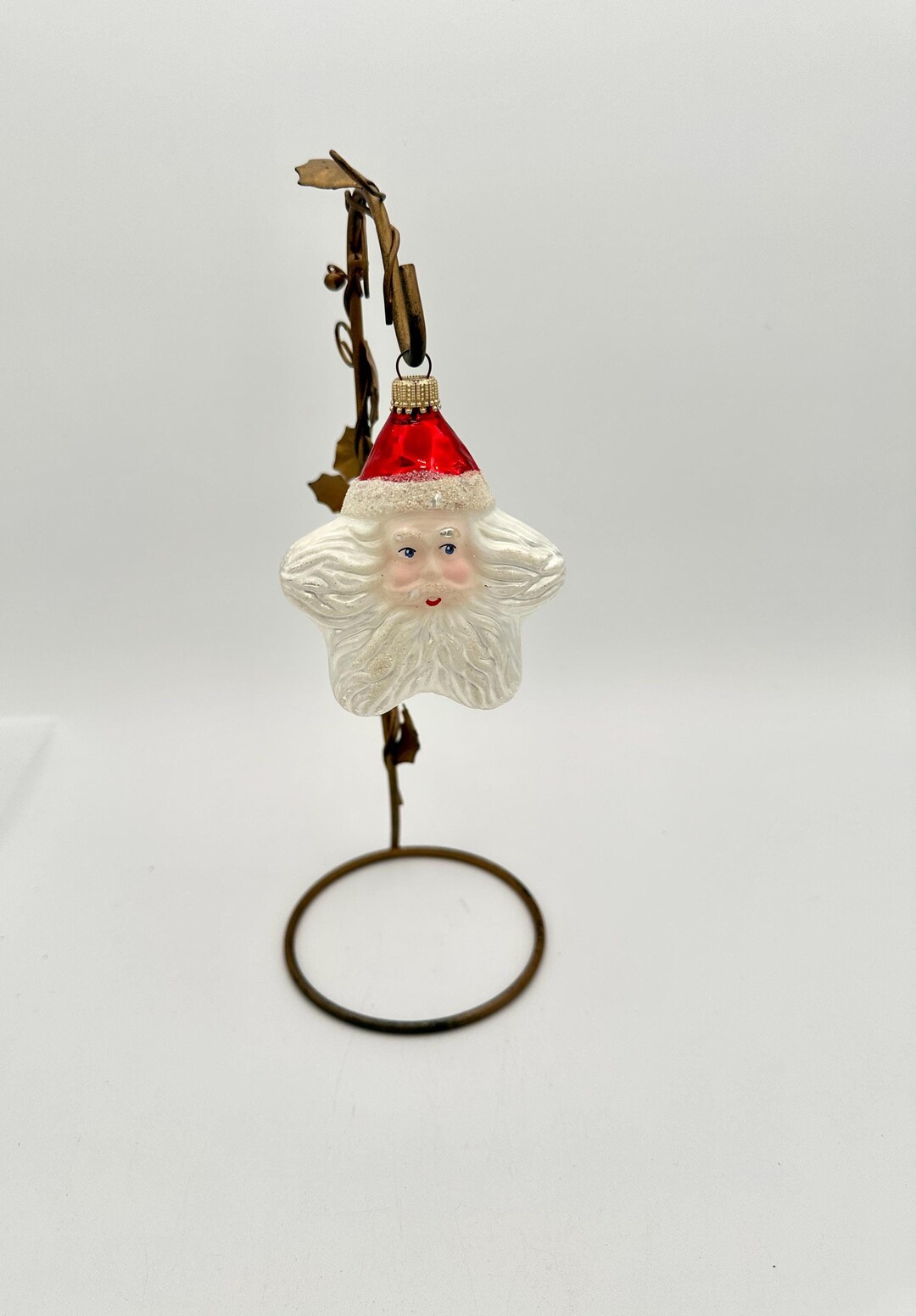 Vintage Star Santa Face Ornament - Etsy