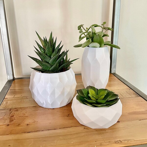 Geometric Planter - Etsy