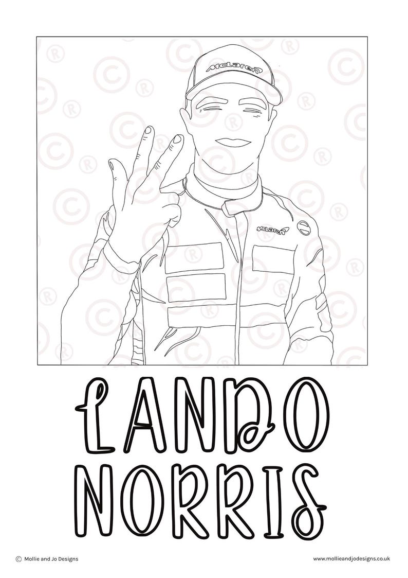 F1 Drivers Colouring Pages - Set of 12 | Printable Colouring Sheets ...