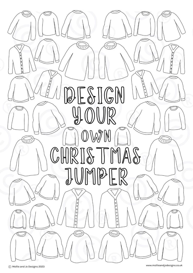 Illustrated Christmas Colouring Pages - Set of 12 | Printable Colouring ...