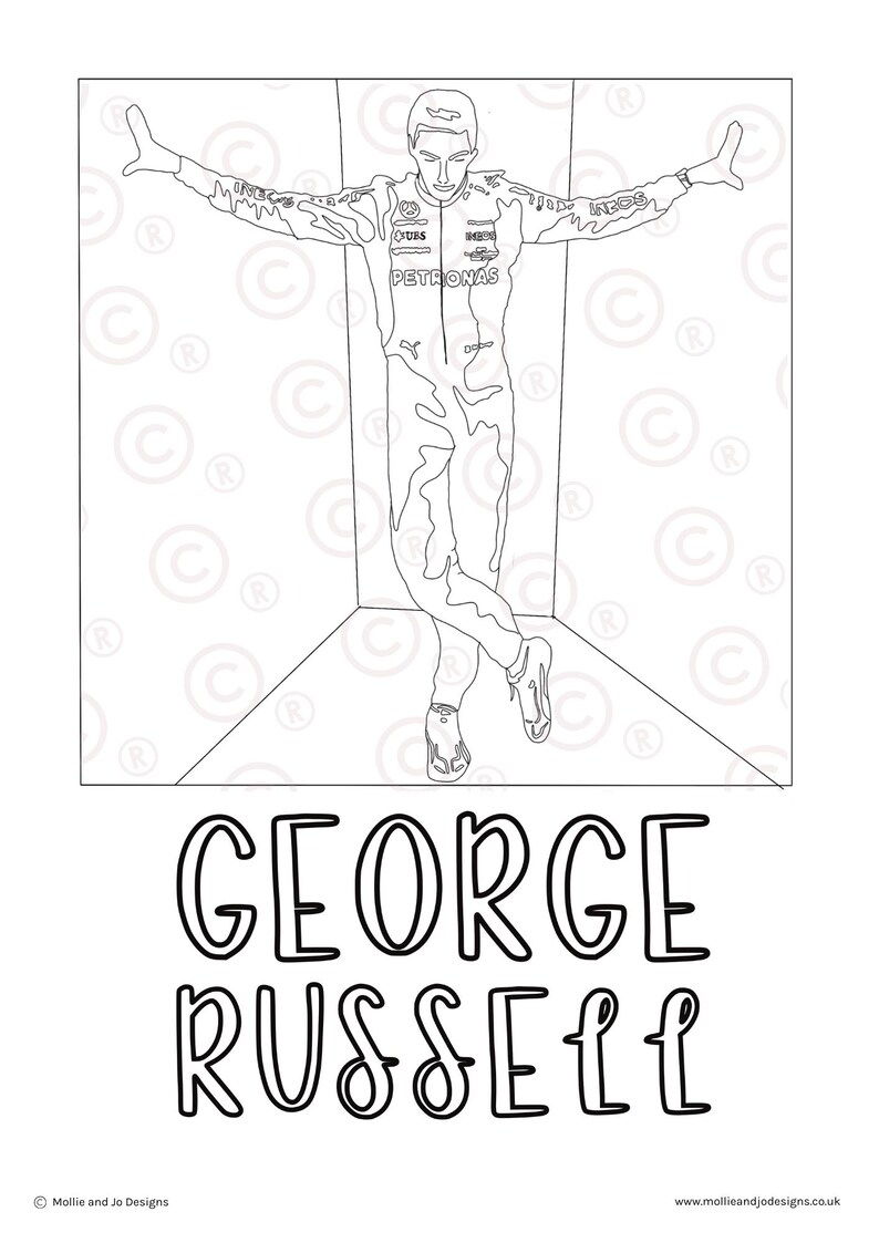 F1 Drivers Colouring Pages - Set of 12 | Printable Colouring Sheets ...