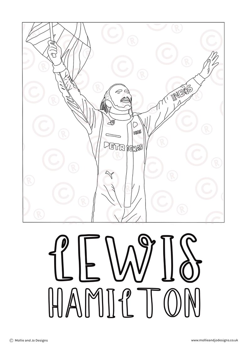 F1 Drivers Colouring Pages - Set of 12 | Printable Colouring Sheets ...