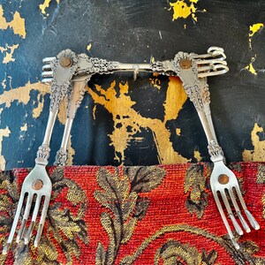 Vintage Antique Forks Top-handle Tapestry Carpet Bag/ Purse/ Hand Bag ...