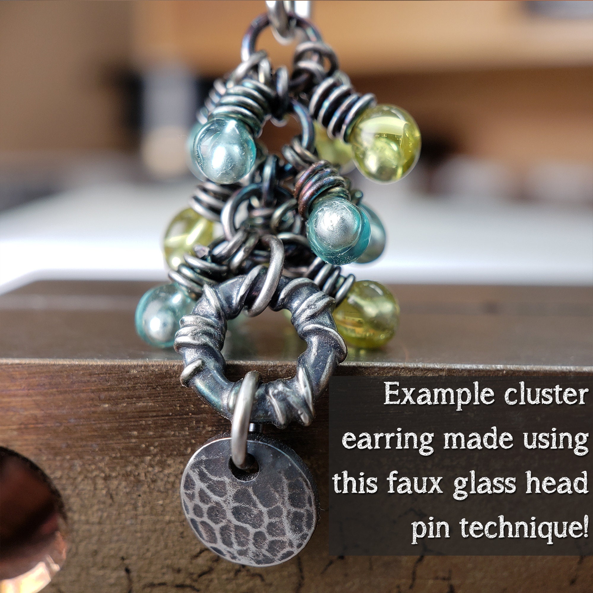 Faux Glass Polymer Clay Head Pin Tutorial - PDF Download - Imitating ...