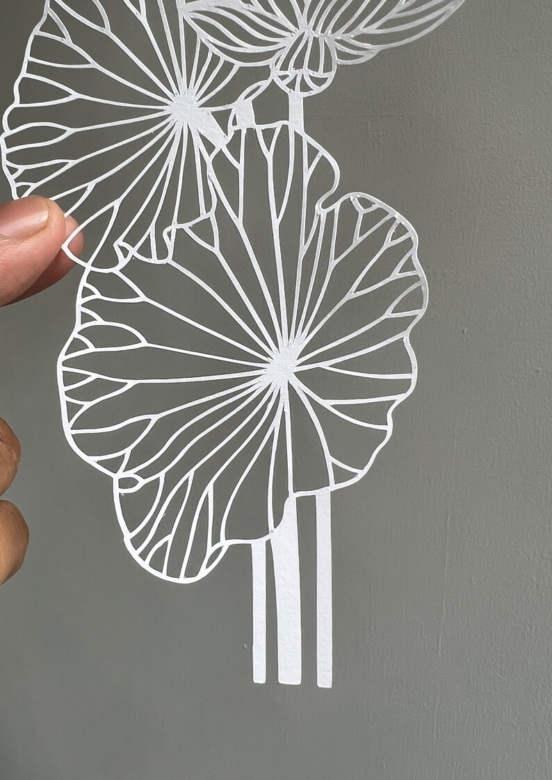 Lotus Papercut Template Papercutting Art Lotus Flower Cricut SVG ...