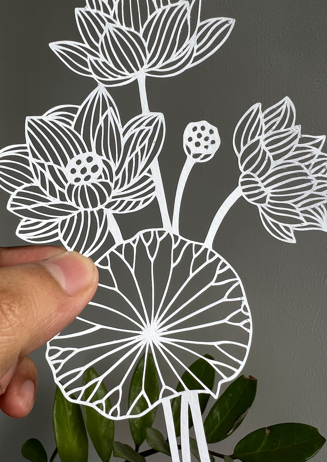 Lotus Papercut Template Papercutting Art Lotus Flower Cricut - Etsy