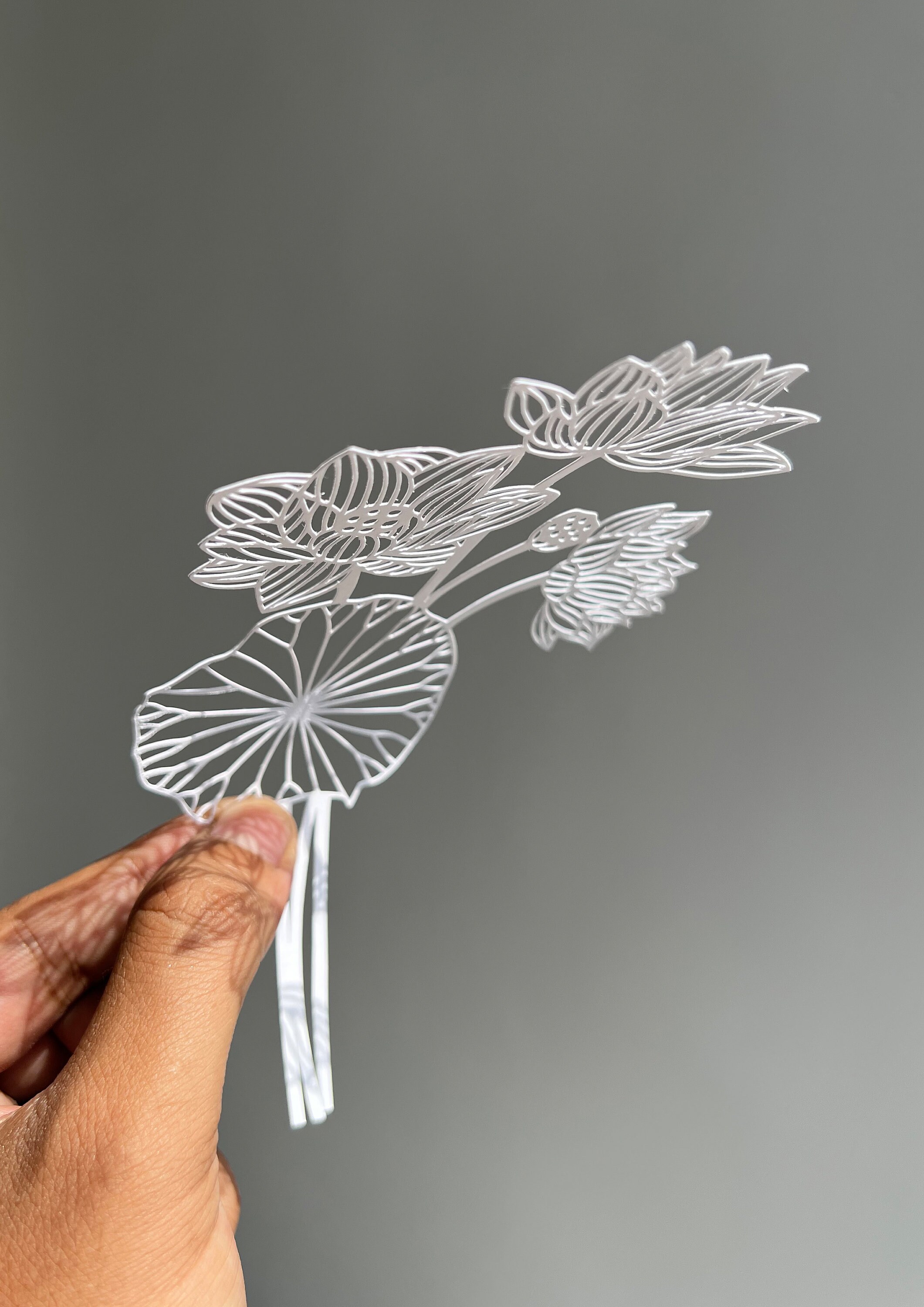 Lotus Papercut Template Papercutting Art Lotus Flower Cricut - Etsy