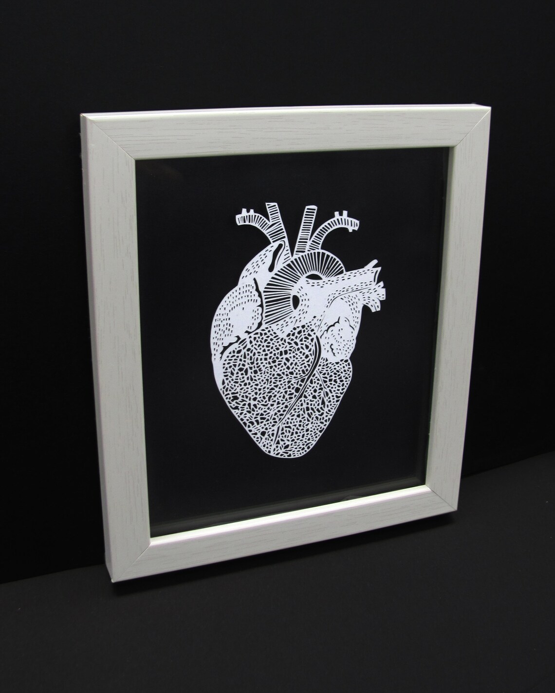 Heart Anatomy Paper Cut Template | Human Heart Paper Cutting Art | Svg ...