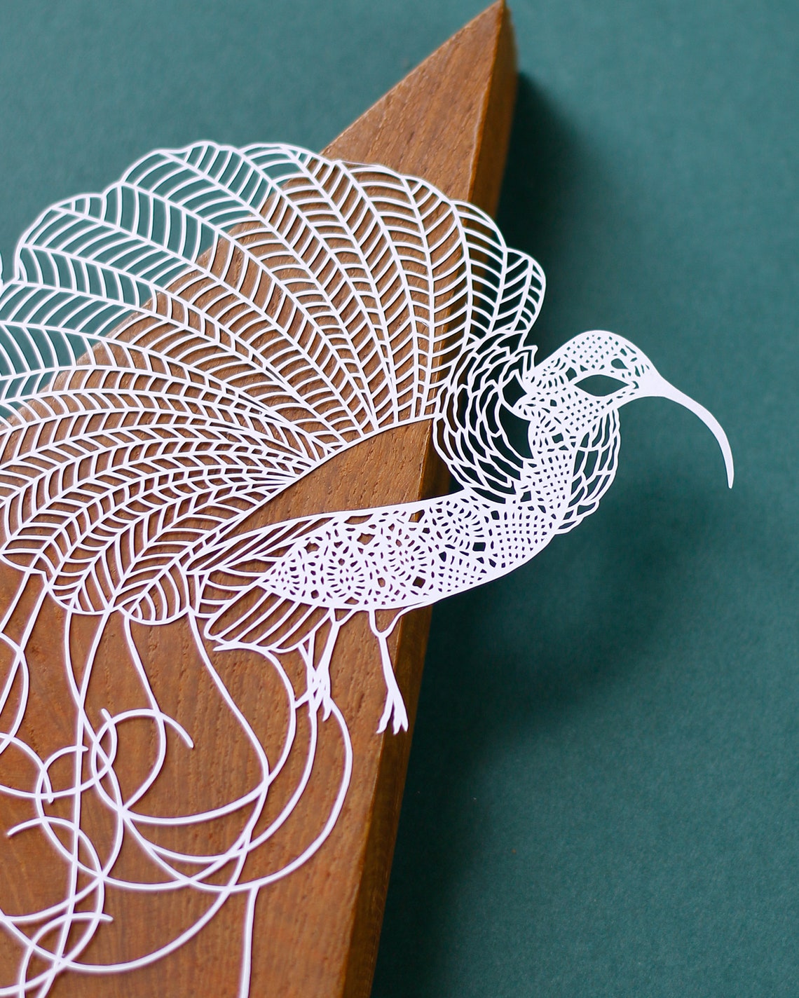 Papercut Template Bird of Paradise, Bird Papercutting, Digital Download ...