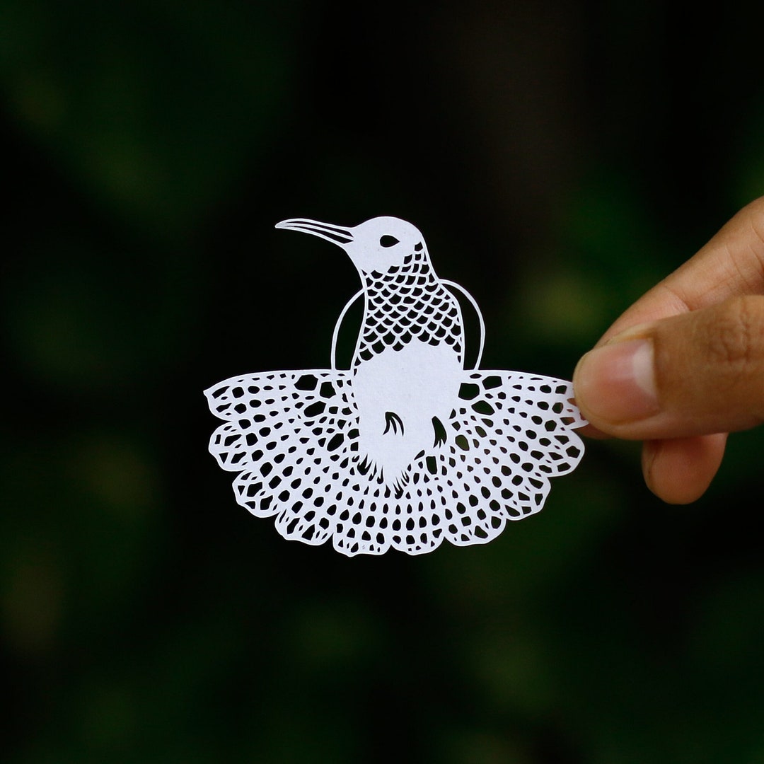 Humming Bird Papercut Template, Papercutting SVG, Paper Cut Art ...